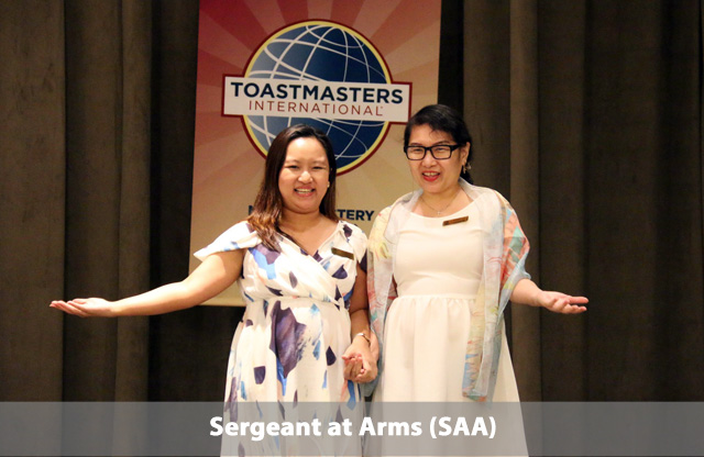 Sergeant at Arms (SAA) – One of the Best Toastmasters Clubs in ...
